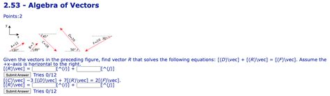 Solved Algebra Of Vectors Points Given The Vectors Chegg