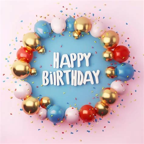 Premium Photo Happy Birthday Or Party Celebration With Balloon