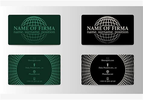 명함 디자인 벡터 Ai Eps Uidownload