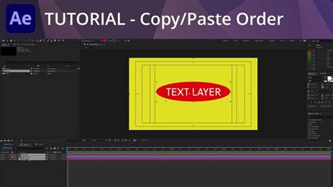 Copy And Paste Layer Order In After Effects Creative Cow
