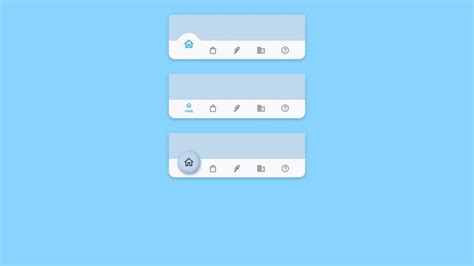 menu horizontal