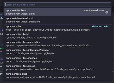 Cmd Shift B Sometimes Shows Task Menu Instead Of Running Default Build Task Issue