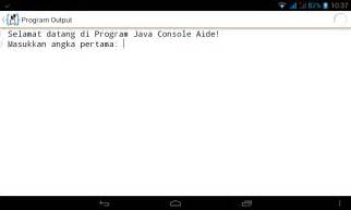 [tutorial aide 1] membuat program java console dengan tablet