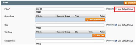 magento set product attribute values to take values from the default