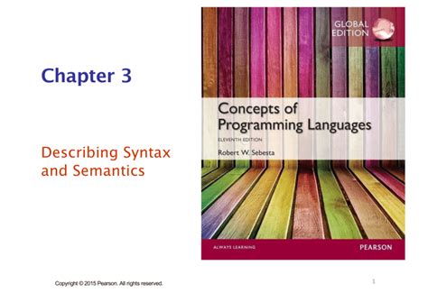 Syntax and Semantics in Programming Languages