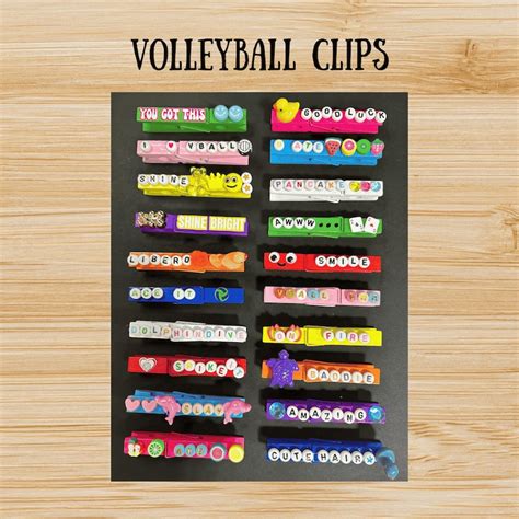 Volleyball Clip Ideas Etsy