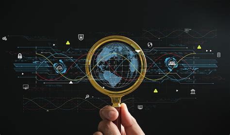 Premium Photo Focus On Cloud Big Data Through A Magnifier Glass