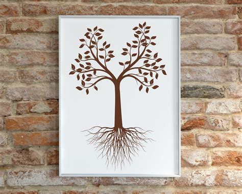 Family Tree Svg Tree With Roots Svg Tree Roots Svg Our Etsy