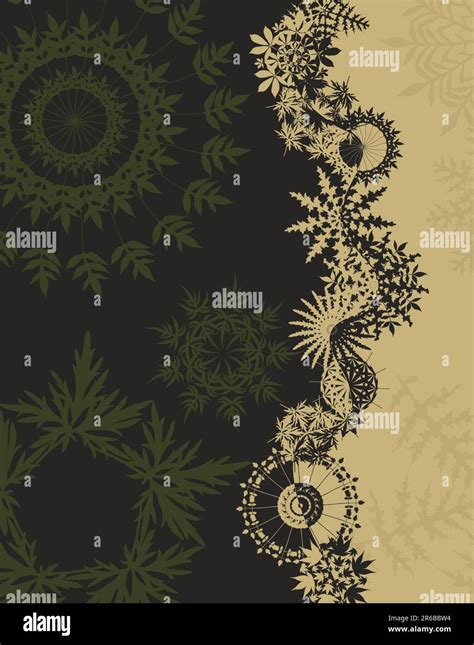 Editable Vector Background Of Various Rosette Shapes Stock Vector Image