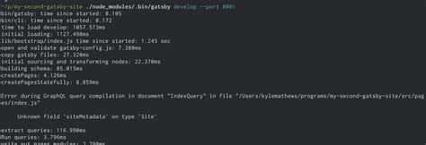 10 Graphql Debugging Help · Issue 1218 · Gatsbyjsgatsby · Github