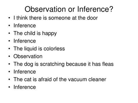 Observation And Inference In Science