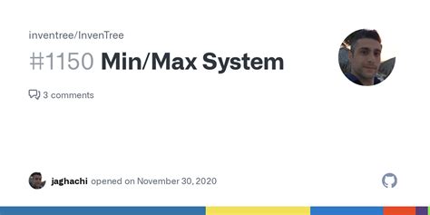 min max system · issue 1150 · inventree inventree · github