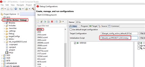 CCS CODECOMPOSER Relative Paths In The Debug Configuration Code Composer Studio Forum Code