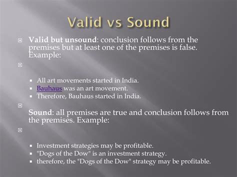 Ppt Valid Vs Sound Powerpoint Presentation Free Download Id 1939986