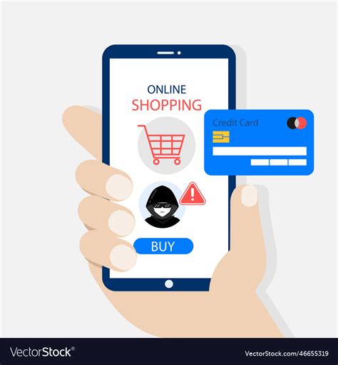 Hacker Stealing Money Cybercrime From Smartphone Vector Image