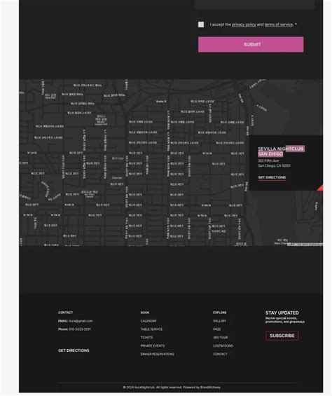 나이트클럽 웹사이트 디자인 웹 Ui·ux 포트폴리오 크몽