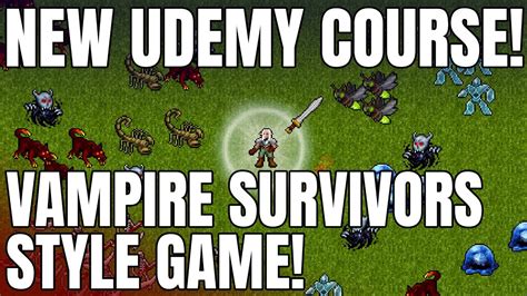 New Complete Vampire Survivors Style Game Course Available Now Youtube