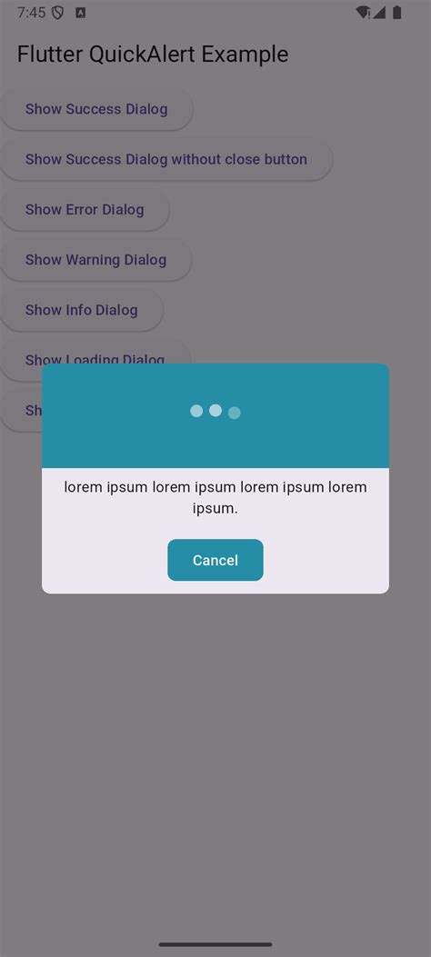 Github Aljaff94flutterquickalert A Lightweight And Customizable Alert Dialog Package For
