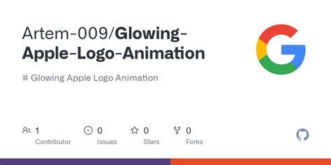 Github Artem 009glowing Apple Logo Animation Glowing Apple Logo Animation
