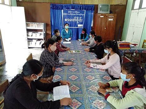 သံတောင်ကြီးမြို့နယ် ပြည်သူ့စာကြည့်တိုက်၌ စာဖတ်ဝိုင်းဆောင်ရွက