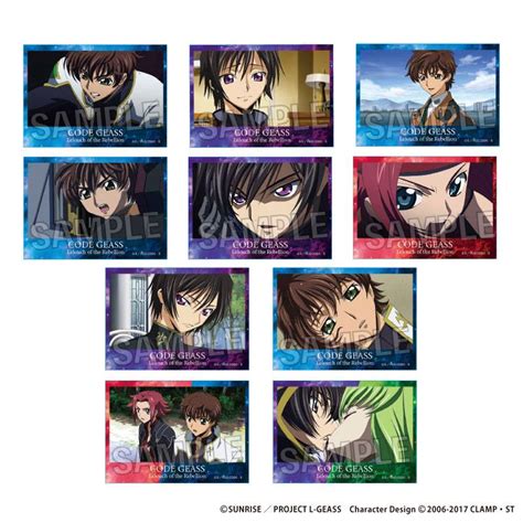Code Geass Lelouch Of The Rebellion Trading Holo Stickers Vol1 10