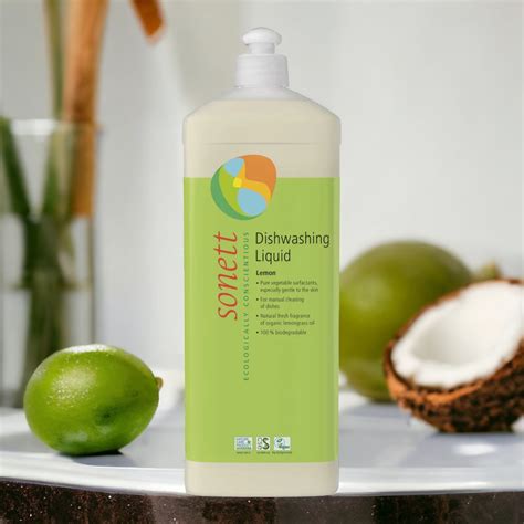 Sonett Organic Dishwashing Liquid Lemon 34 Floz 1l — Nature