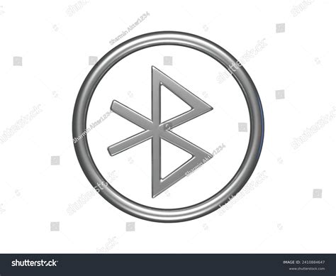 Bluetooth Icon 3d Render Illustration Stock Vector Royalty Free 2410884647 Shutterstock