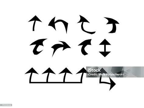집합에 하나의 화살표와 여러 개의 화살표 검은 화살표와 현대적인 그림입니다 0명에 대한 스톡 벡터 아트 및 기타 이미지 0명 금융 디자인 Istock