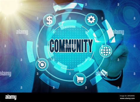 Writing Note Showing Community Business Concept For Group Of Showing