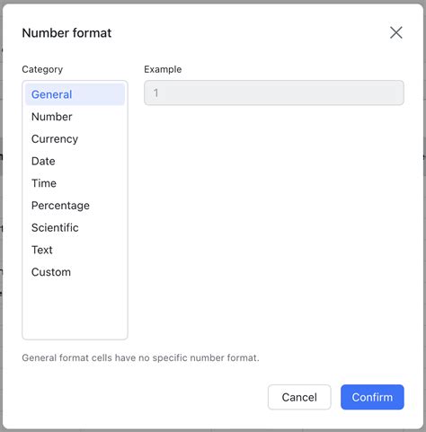 Set Number Format In Sheets