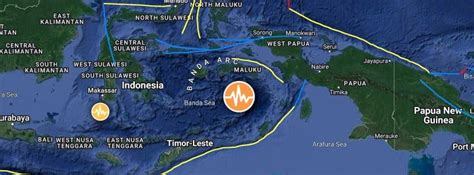 Strong M62 Earthquake Hits Banda Sea At Intermediate Depth Indonesia