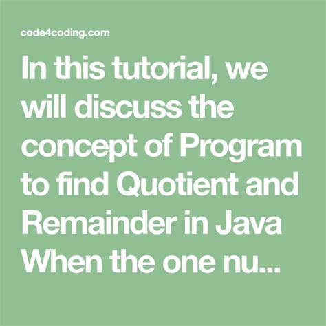 In This Tutorial We Will Discuss The Concept Of Program To Find