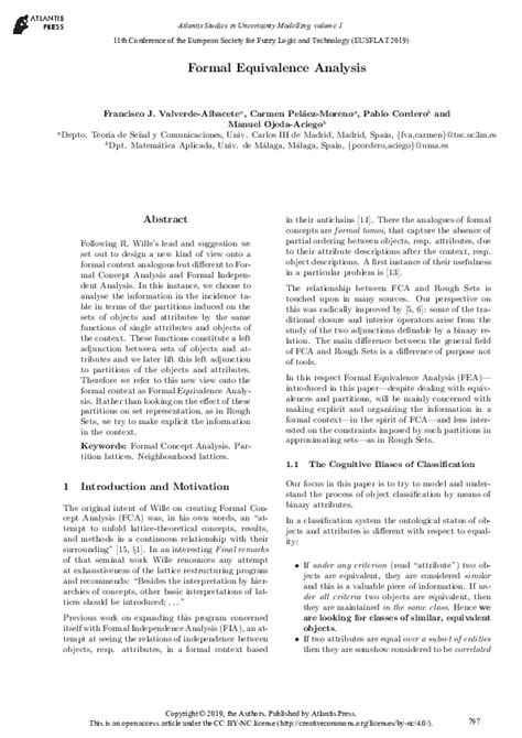 Pdf Formal Equivalence Analysis
