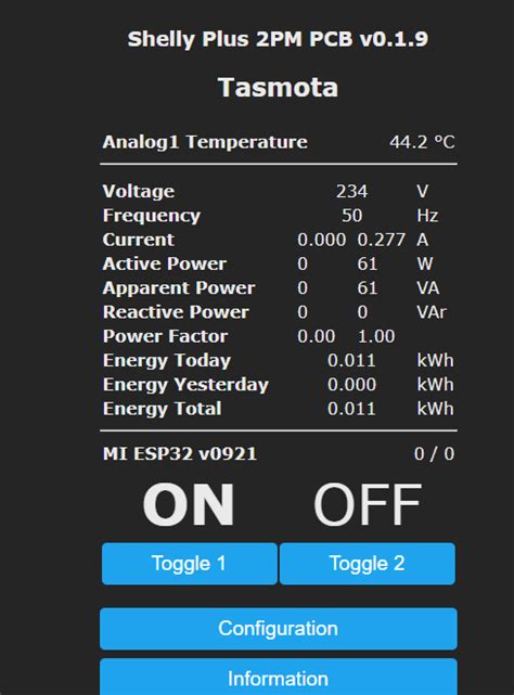 Shelly Plus 2pm Output Values Mixed · Issue 17811 · Arendsttasmota