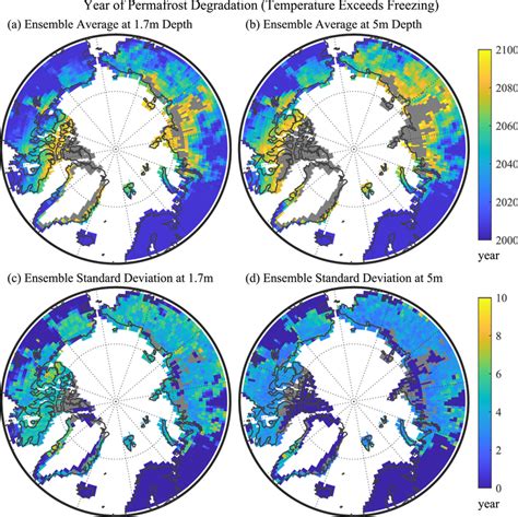 Year Of Permafrost Degradation 24‐month Running Maximum Temperature Download Scientific