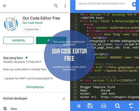 5 Rekomendasi Aplikasi Editor Html Android Ringan Untuk Edit Template Blogger Tahupost