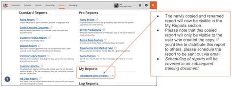 Pro Reports Copy A Report Servicecore