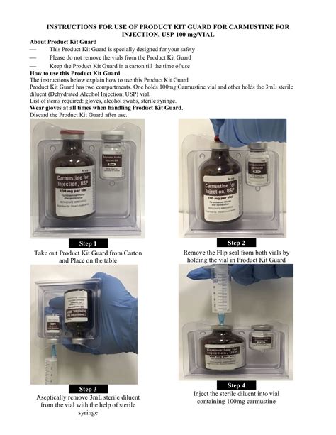 Carmustine Injection Package Insert