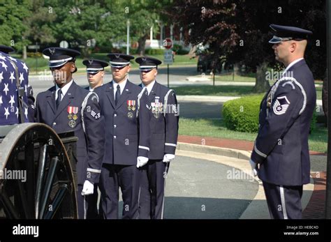 Senior Noncommissioned Officer In The Usaf Honor Guard Serves As Ncoic