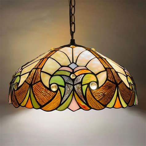Tiffany Pendant Light Fixtures 16 Wide Stained Glass Pendant Lighting
