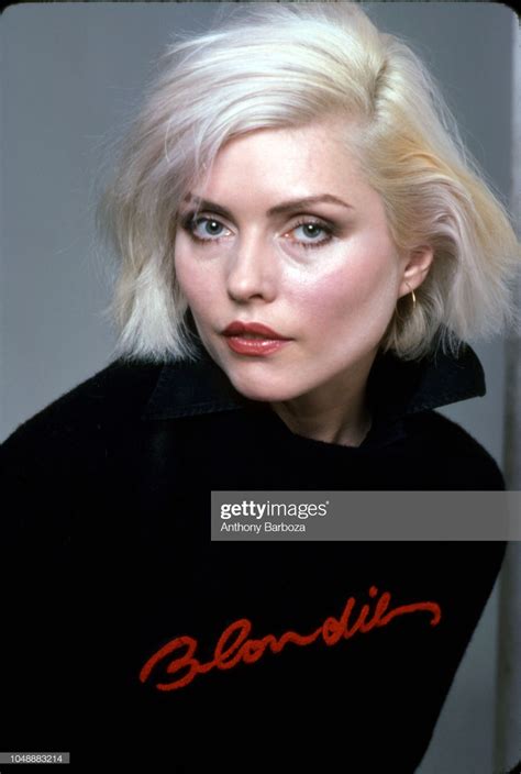 Portrait Of American Singer Debbie Harry From The Band Blondie New