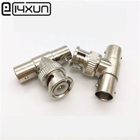 EClyxun 1pcs BNC T Connector 1 BNC Male To 2 BNC Female Video Splitter Adapter For CCTV Camera