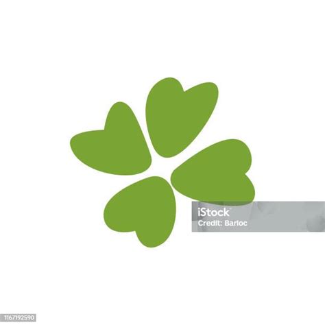 흰색 배경에 고립 된 네 개의 꽃잎클로버 추상 벡터 그림입니다 네잎 클로버에 대한 스톡 벡터 아트 및 기타 이미지 네잎 클로버 클로버 온대 식물 로고 Istock