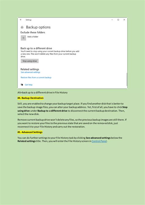 Windows 10 Backup Options Docx Operating Systems Computer Software And Applications