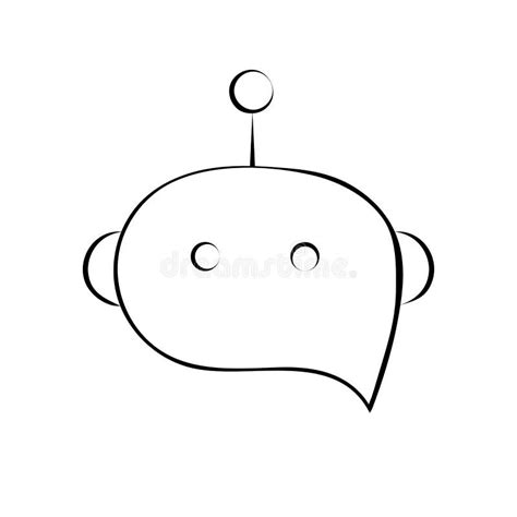 Chatbot Icon On White Background Vector Illustration Editorial Image
