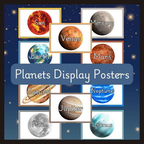Planets Classroom Display Posters Primaryresourcerack
