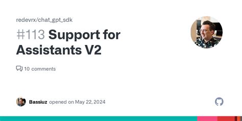 Support For Assistants V2 Issue 113 Redevrx Chat Gpt Sdk GitHub