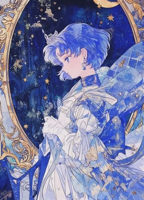 Princess Mercury 🌊💎 Sailor Moon Fan Art Sailor Moon Art Sailor Moon