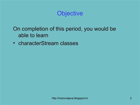 Character Stream Classes Introd 51