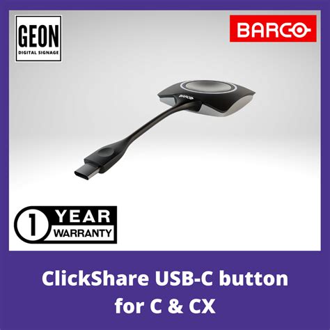 Barco Clickshare Usb C Button For C And Cx Geon Asia
